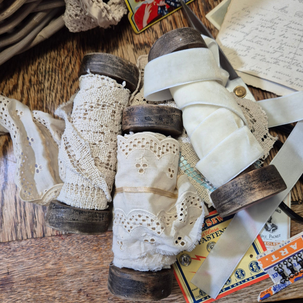 Bobbin Spools with Trims | Set of 3 Grey – Grace & Glory